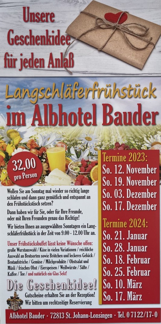 Events - Albhotel Bauder